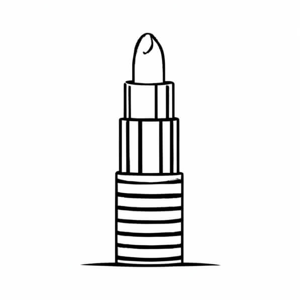 Download Illustration of Lipstick Coloring pages Online - Creative Fabrica