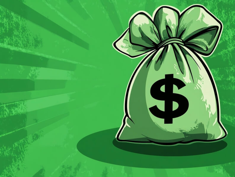 Download Green Money Bag with Dollar Sign Backgrounds Online - Creative ...
