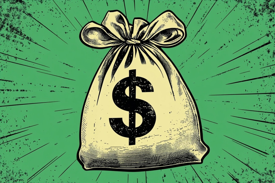 Download Illustration of a Money Bag Backgrounds Online - Creative Fabrica