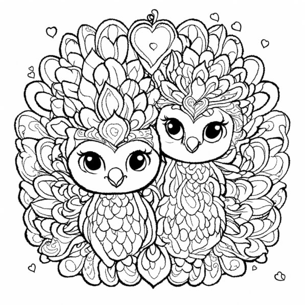 Download Intricate Owl Coloring Page with Floral Patterns Coloring ...