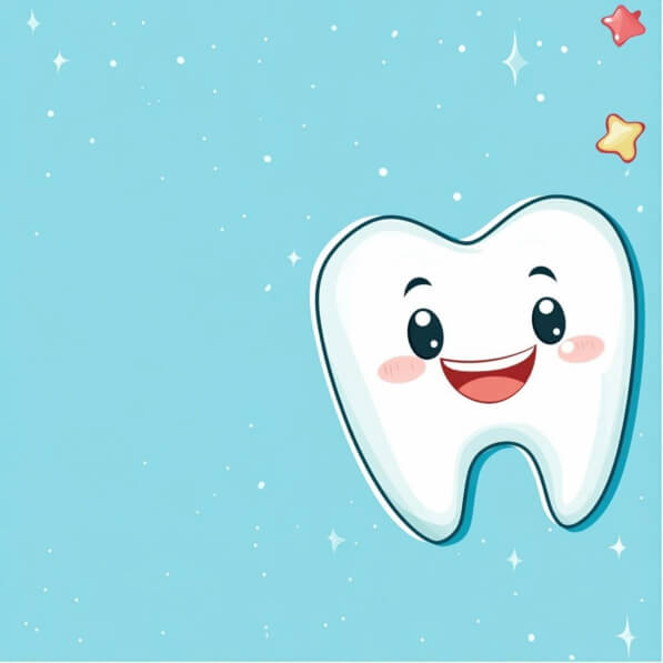 Download Happy Cartoon Tooth with Stars Backgrounds Online - Creative ...