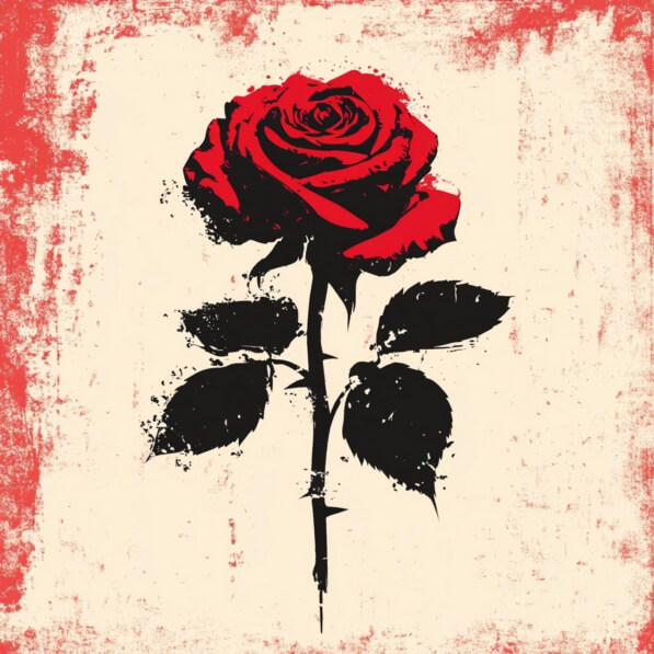 Download Stylized Red Rose Illustration Backgrounds Online - Creative ...