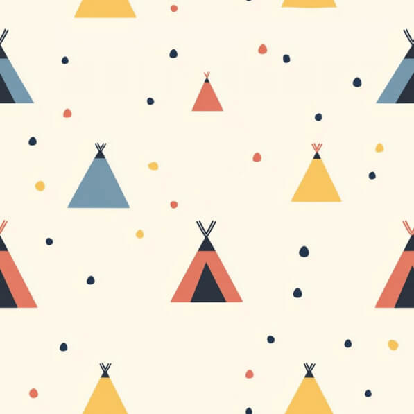 Download Colorful Teepee Pattern Patterns Online - Creative Fabrica