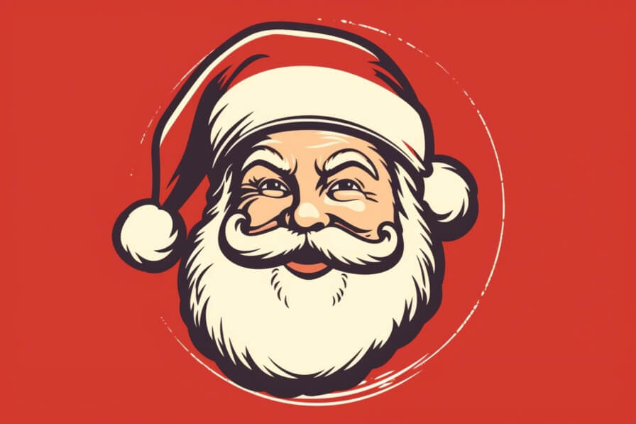 Download Stylized Illustration of Santa Claus Backgrounds Online ...