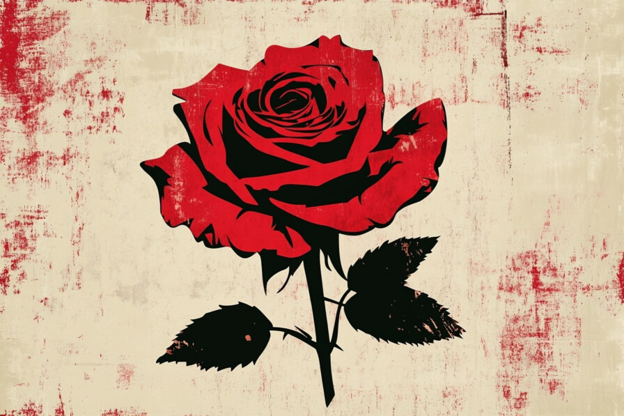 Download Stylized Red Rose Illustration Backgrounds Online - Creative ...