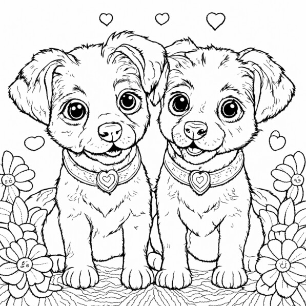 Descarga Página para colorear de cachorros lindos Páginas para colorear ...