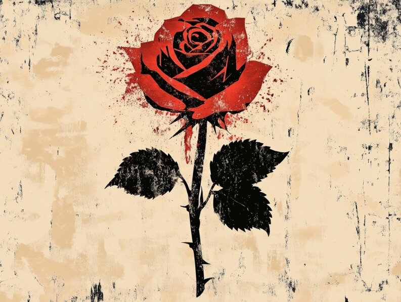 Download Stylized Red Rose Illustration Backgrounds Online - Creative ...