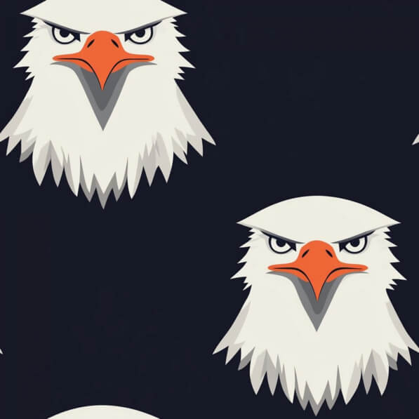 Download Stylized Eagle Heads Pattern Patterns Online - Creative Fabrica