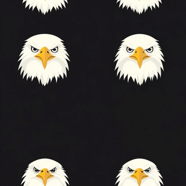 Download Stylized Eagle Heads Pattern Patterns Online - Creative Fabrica
