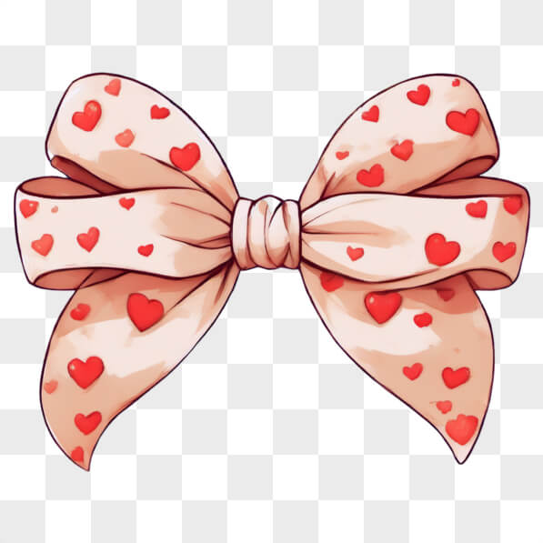 Download Kawaii Bow with Hearts Kawaii Online - Creative Fabrica
