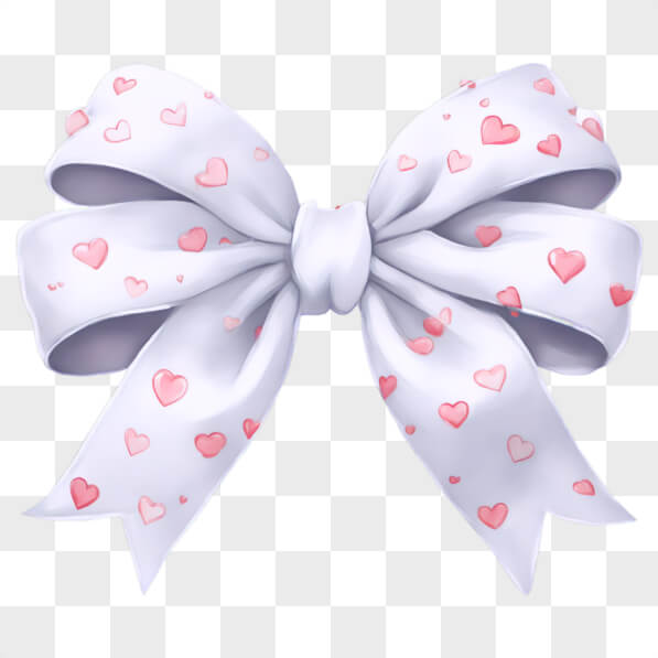 Descarga Lazo Kawaii con Corazones Rosados Kawaii En Línea - Creative ...