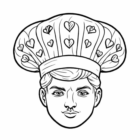 Download Whimsical Chef Illustration Coloring pages Online - Creative ...