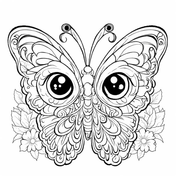 Download Intricate Butterfly Coloring Page Coloring pages Online ...