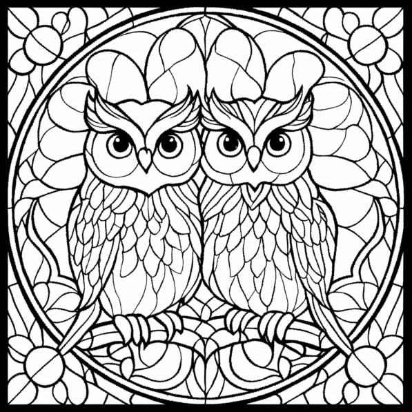Download Intricate Owl Coloring Page Coloring pages Online - Creative ...