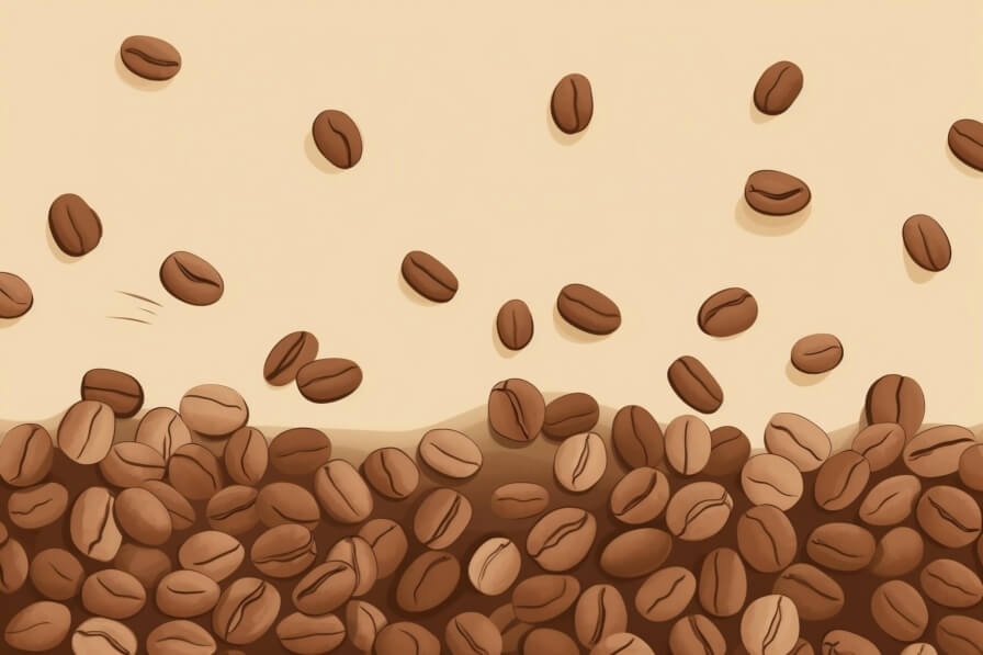 Download Scattered Coffee Beans on Light Background Backgrounds Online ...