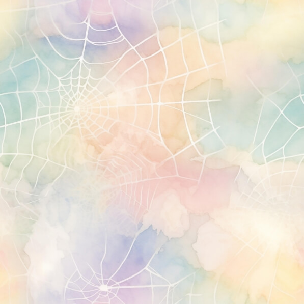 Download Pastel Watercolor Spider Webs Patterns Online - Creative Fabrica