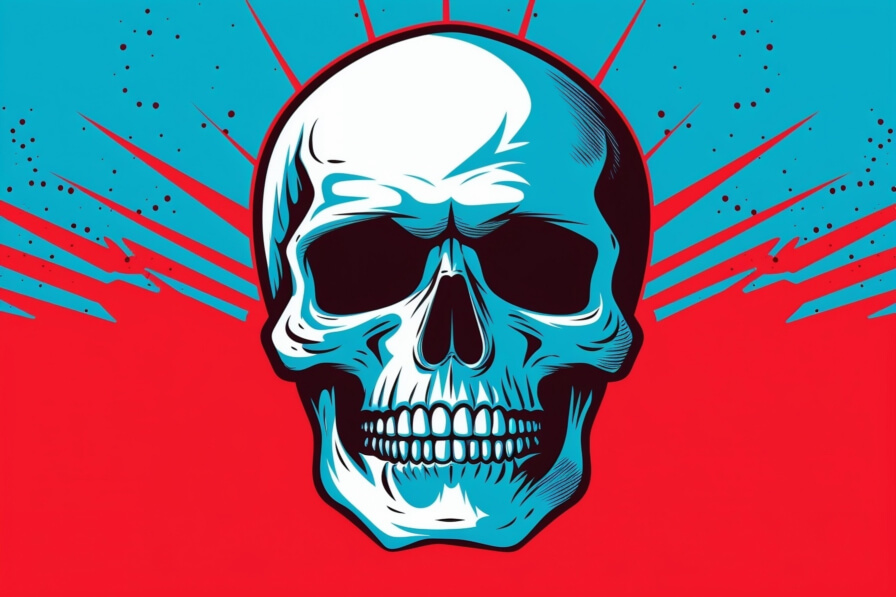 Download Stylized Skull Illustration Backgrounds Online - Creative Fabrica