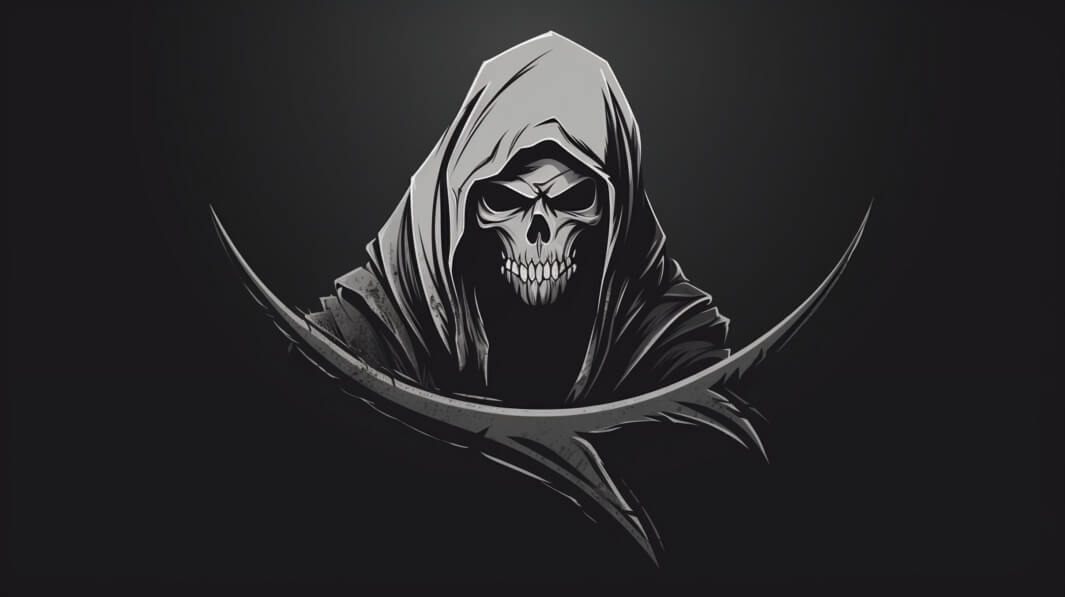 Download Stylized Grim Reaper Illustration Backgrounds Online ...