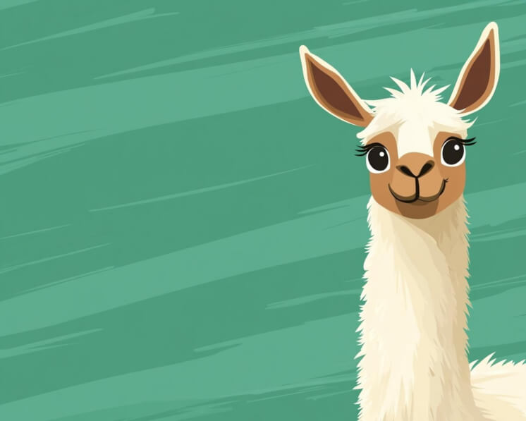 Descarga Llama animada linda con expresión amigable Fondos En Línea ...