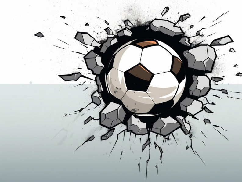 Download Soccer Ball Breaking Through Rocks Backgrounds Online ...