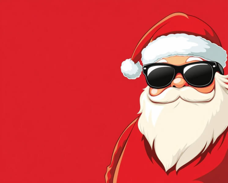 Download Santa Claus in Sunglasses Backgrounds Online - Creative Fabrica