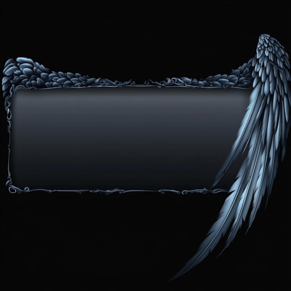 Download Decorative Frame with Wings Backgrounds Online - Creative Fabrica