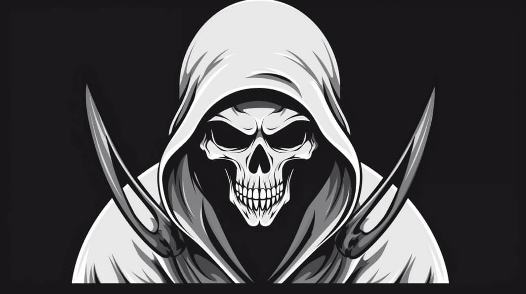 Download Stylized Grim Reaper with Scythes Backgrounds Online ...