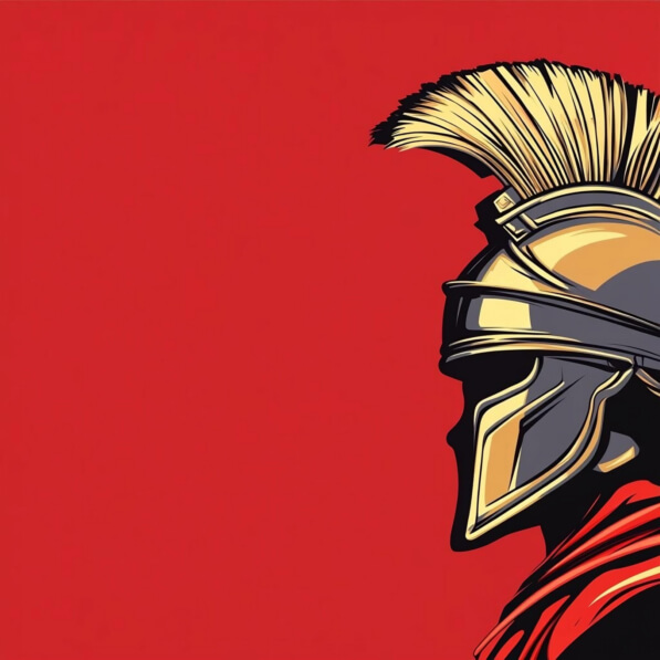 Download Stylized Roman Gladiator Helmet in Profile Backgrounds Online ...