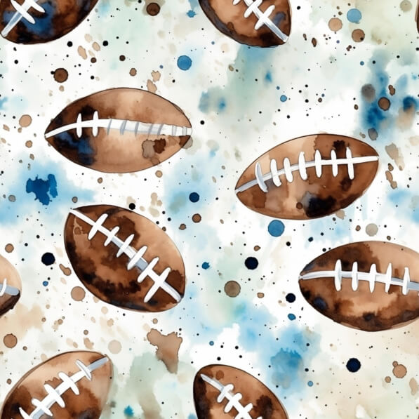 Download Watercolor Football Pattern Patterns Online - Creative Fabrica