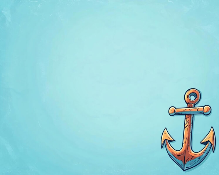 Download Cartoon Anchor on Light Blue Background Backgrounds Online - Creative Fabrica