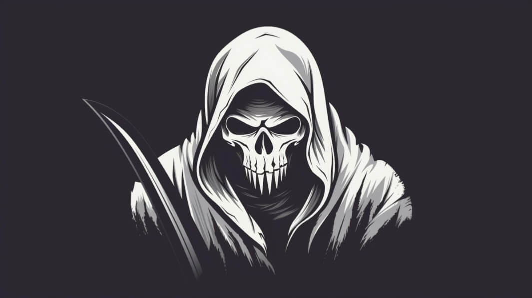 Download Stylized Grim Reaper Illustration Backgrounds Online ...