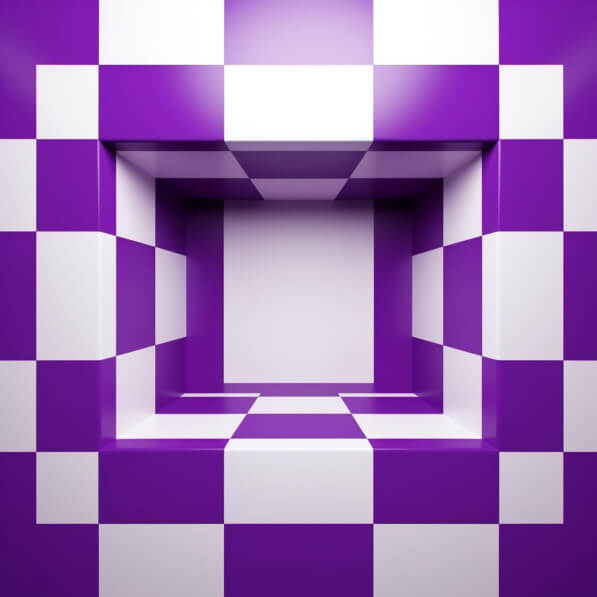 Download Geometric Interior Space with Checkerboard Patterns ...
