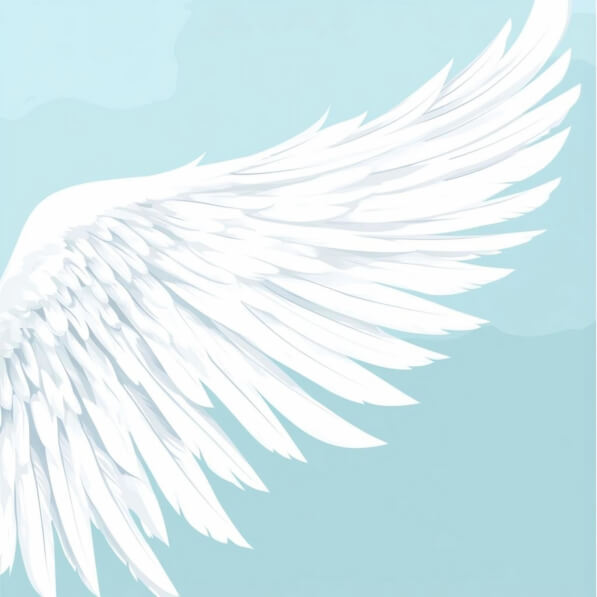 Download Stylized White Wing on Blue Background Backgrounds Online ...