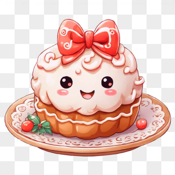 Descarga Cupcake Kawaii con Cara Sonriente y Lazo Kawaii En Línea ...
