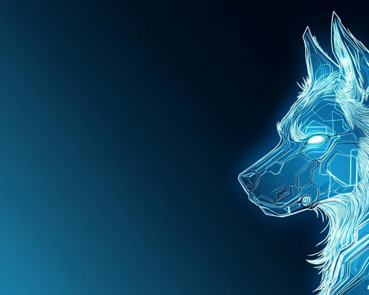 Download Futuristic Neon Wolf Backgrounds Online - Creative Fabrica