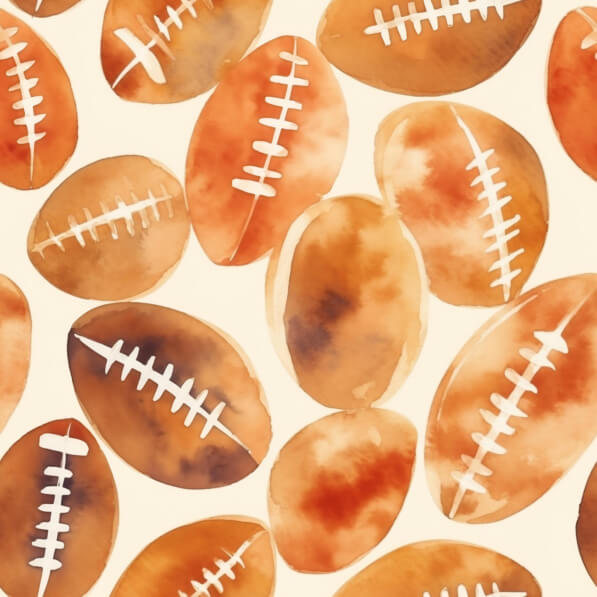 Download Watercolor Football Pattern Patterns Online - Creative Fabrica