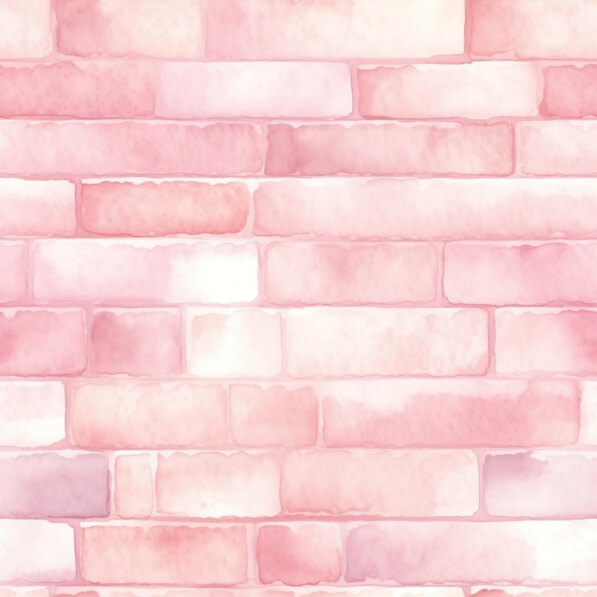Download Soft Pink Watercolor Brick Wall Patterns Online - Creative Fabrica