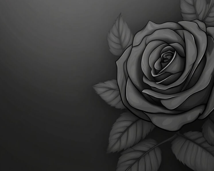 Download Black and Grey Rose on Dark Background Backgrounds Online ...
