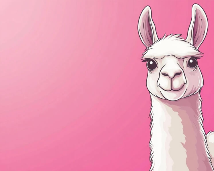 Descarga Llama de dibujo animado sobre fondo rosa Fondos En Línea ...