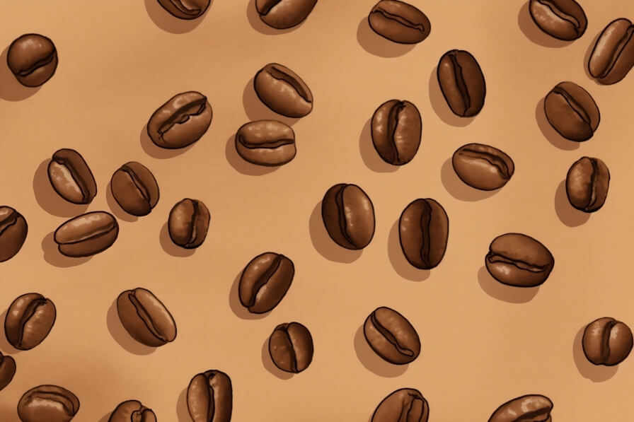 Download Seamless Pattern of Coffee Beans Backgrounds Online - Creative ...