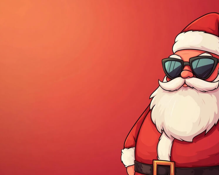 Download Cool Santa Claus in Sunglasses Backgrounds Online - Creative ...