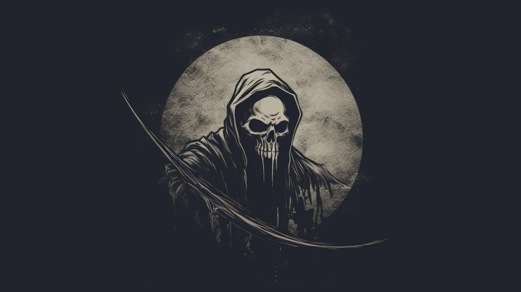 Download Stylized Grim Reaper Illustration Backgrounds Online ...