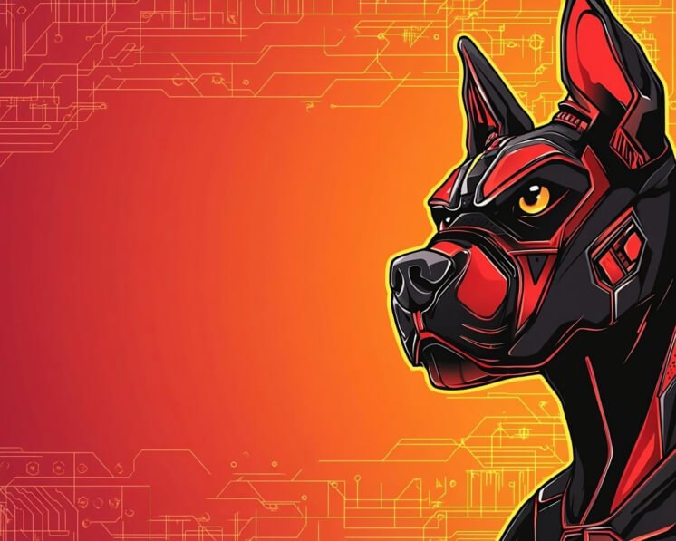Download Futuristic Robotic Dog Illustration Backgrounds Online ...