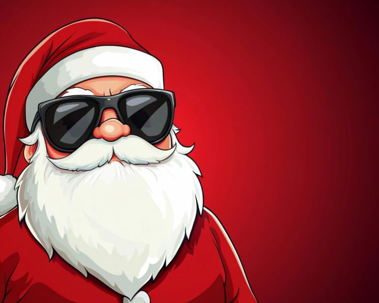 Download Cool Santa Claus Illustration Backgrounds Online - Creative ...