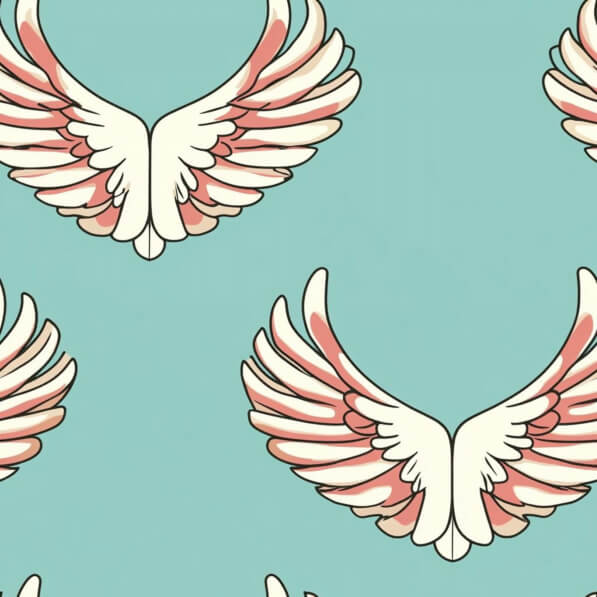 Download Stylized Angel Wings Pattern Patterns Online - Creative Fabrica