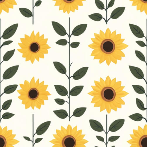 Download Seamless Sunflower Pattern for Wallpaper and Decoration ...