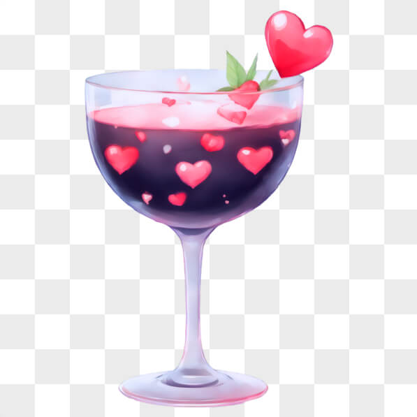 Download Kawaii Heart Drink with Floating Hearts Kawaii Online ...