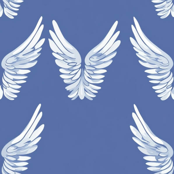 Download Stylized Angel Wings Pattern Patterns Online - Creative Fabrica