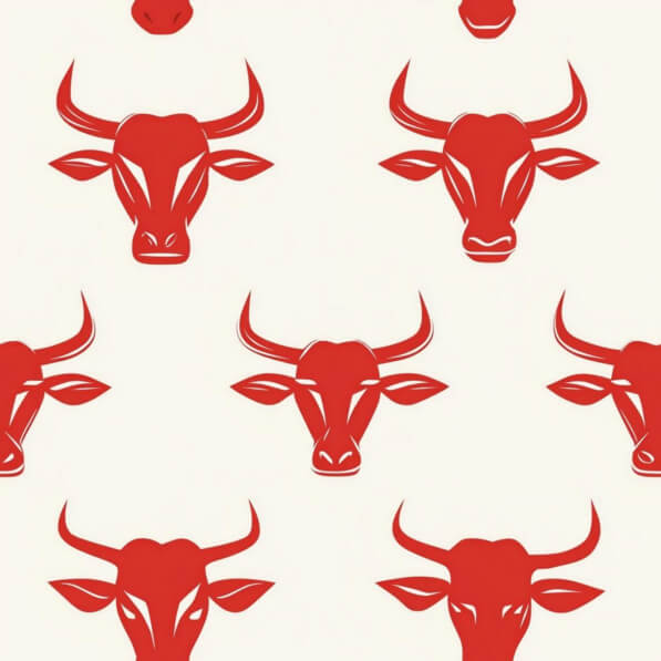 Télécharger Motif de têtes de Red Bull Motifs En Ligne - Creative Fabrica