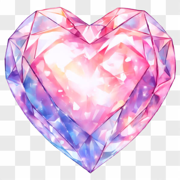 Download Kawaii Heart-Shaped Gem with Vibrant Colors Kawaii Online ...
